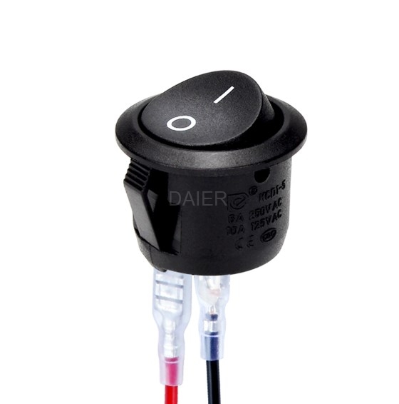 KCD1-5-101 Round Rocker Switch|Nice Rocker Switch-Daier
