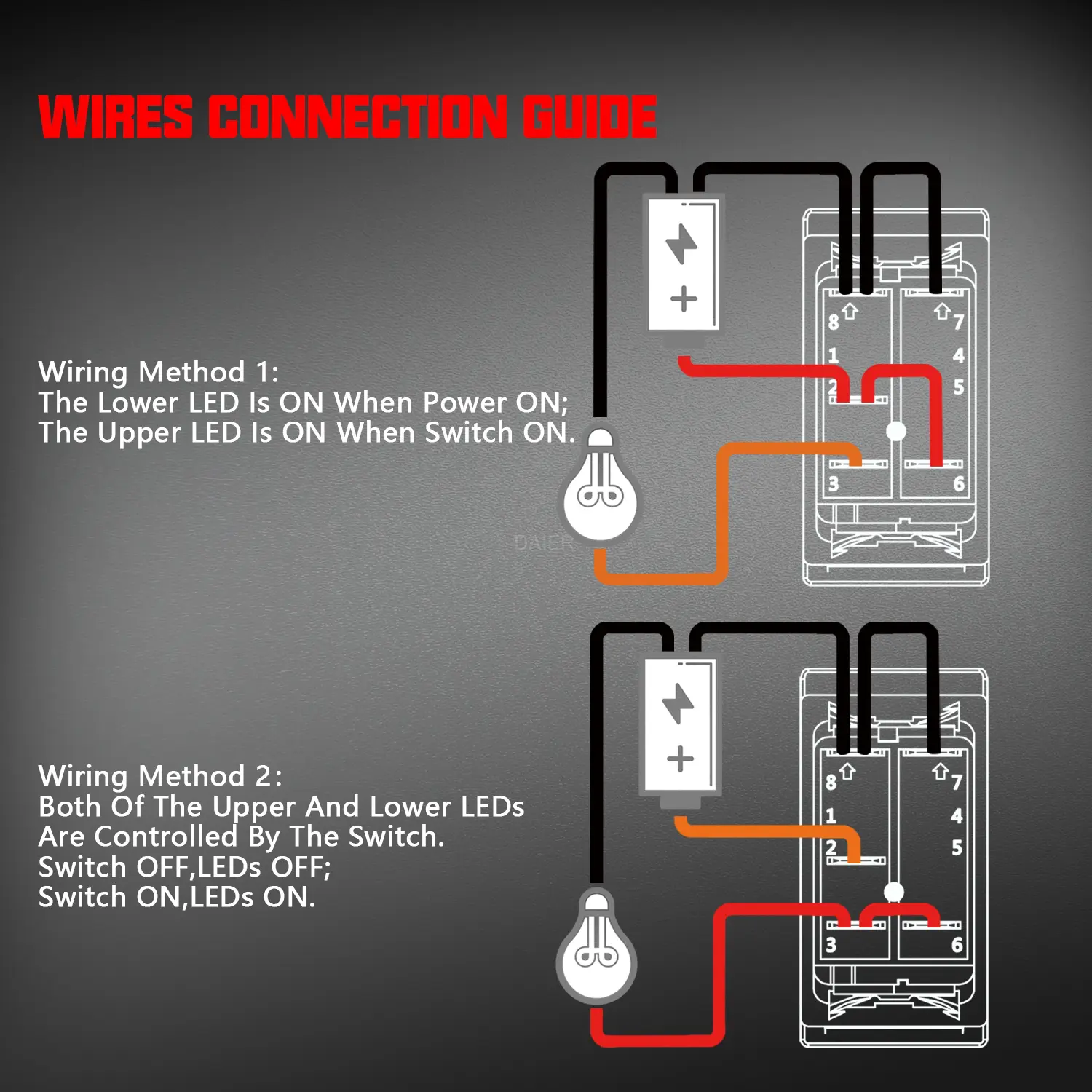 5 Pole Rocker Switch Wiring Rocker Switch Wiring | Polaris RZR Forum