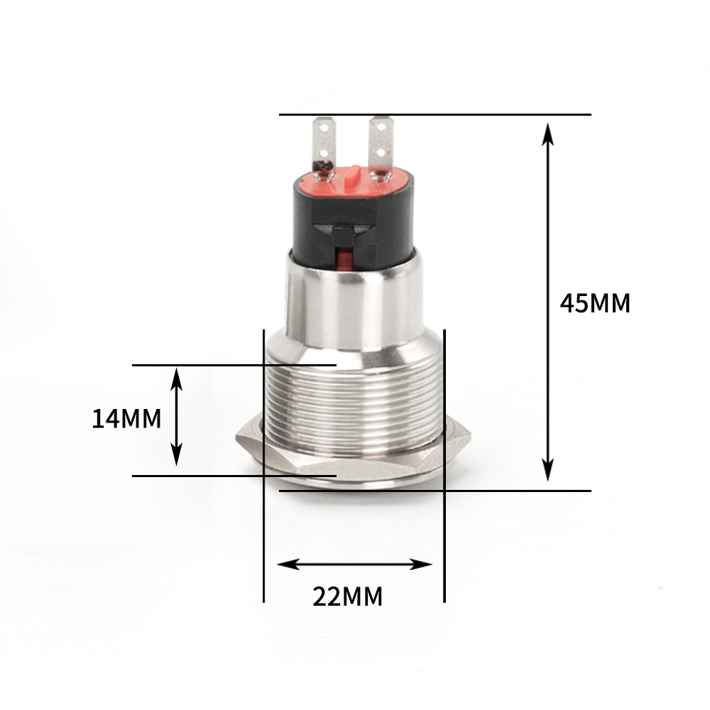 LAS1-22-BZ-E 22MM Metal Panel Mount Buzzer - DAIER