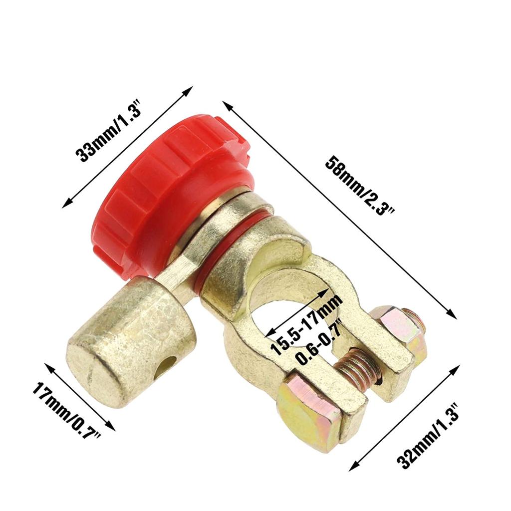 125A 12-24V DC Top Post Terminal Link Car Battery Isolator Switch For ...