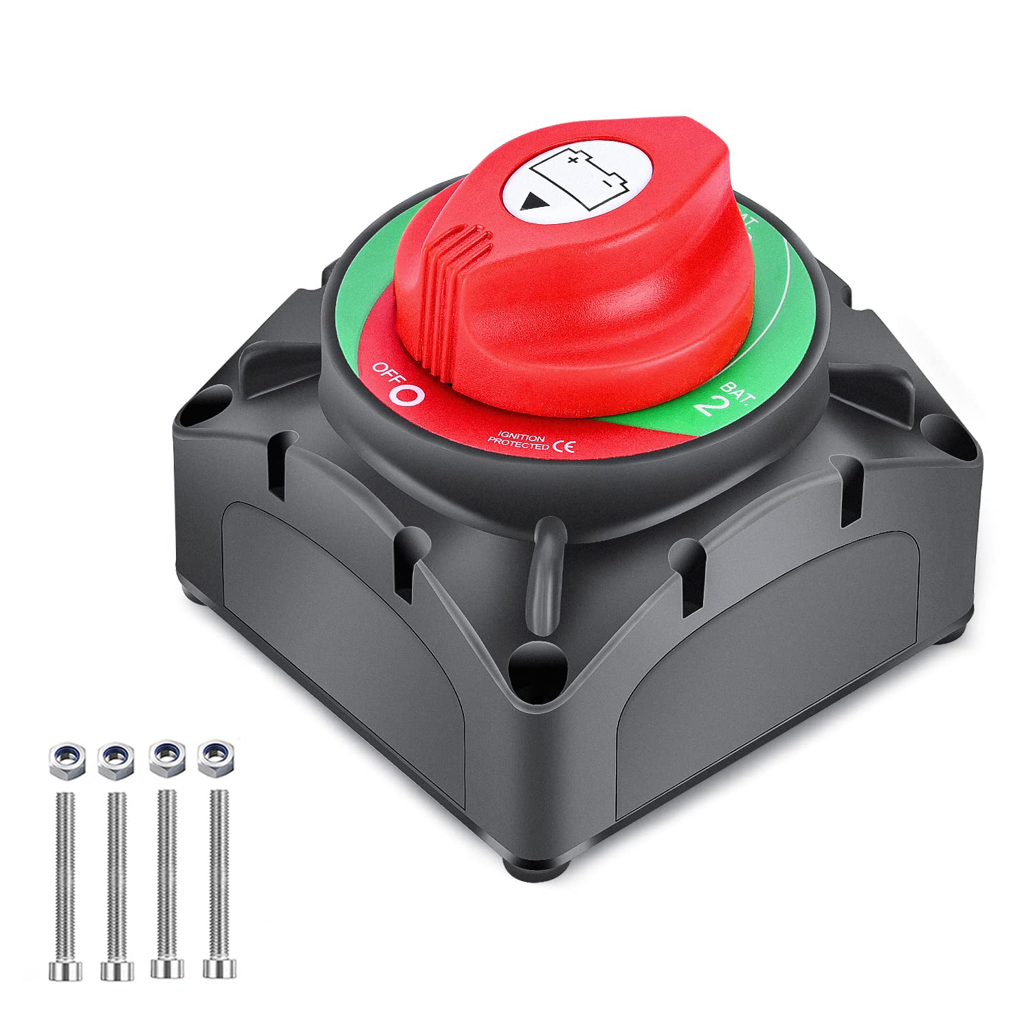 ASW-A720S Heavy Duty 600A 12V-48V 4 Positions 1-2-Both-OFF Dual Battery ...