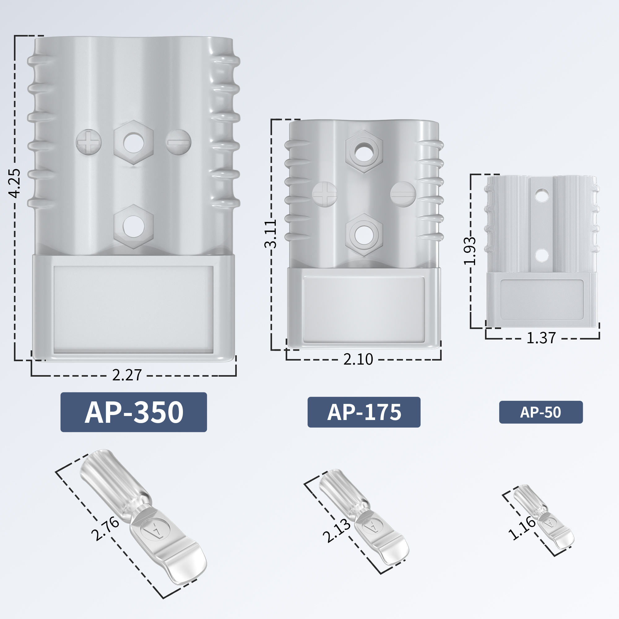 SB350 Series 350A 2/0 AWG Anderson Powerpole Connectors