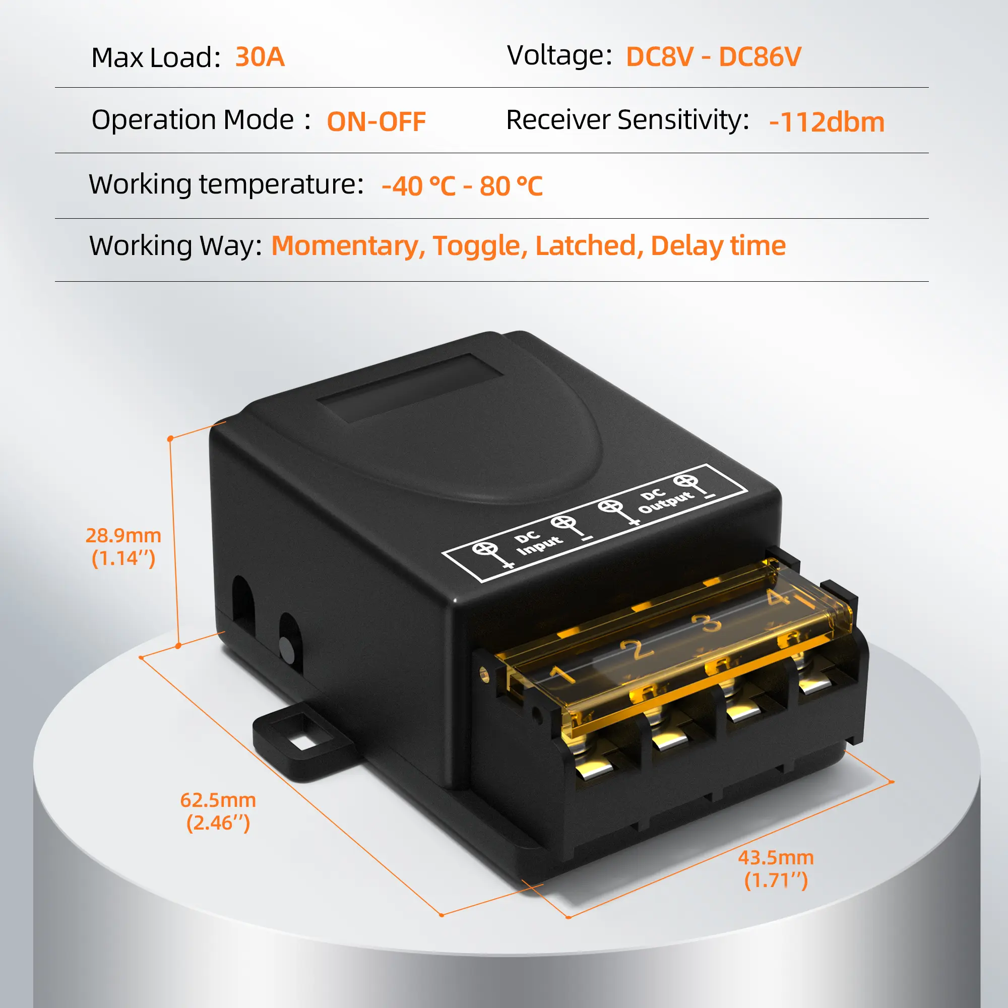 Rf Remote Relay Control 433MHz Wireless Remote Control, DC 12V Single