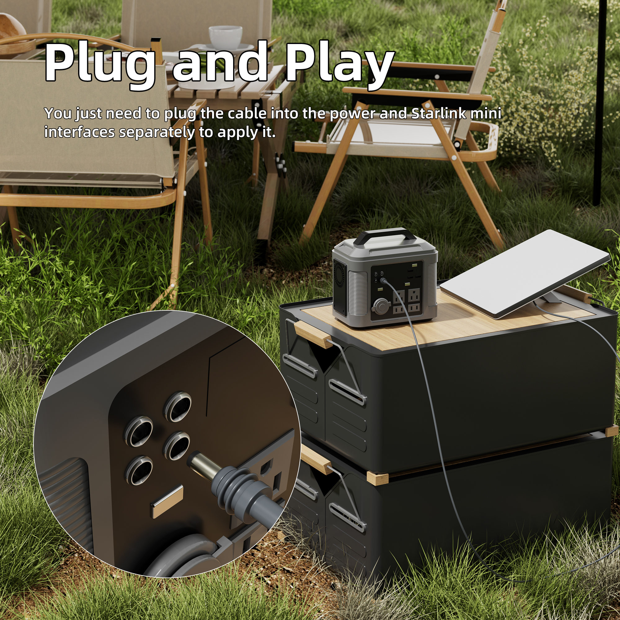 Mini Starlink Starlink Mini DC Power Cable With Cigarette Lighter Male ...