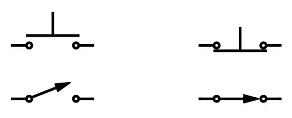 Push Button Switch Symbol 22mm Extended Red Push Button OFF Switch