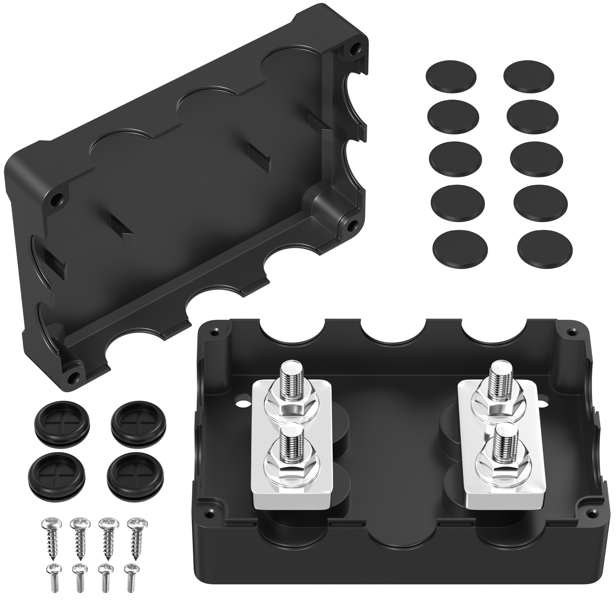 5/16''(M8) Stud 400A Dual Row Bus Bar Box Distribution Block