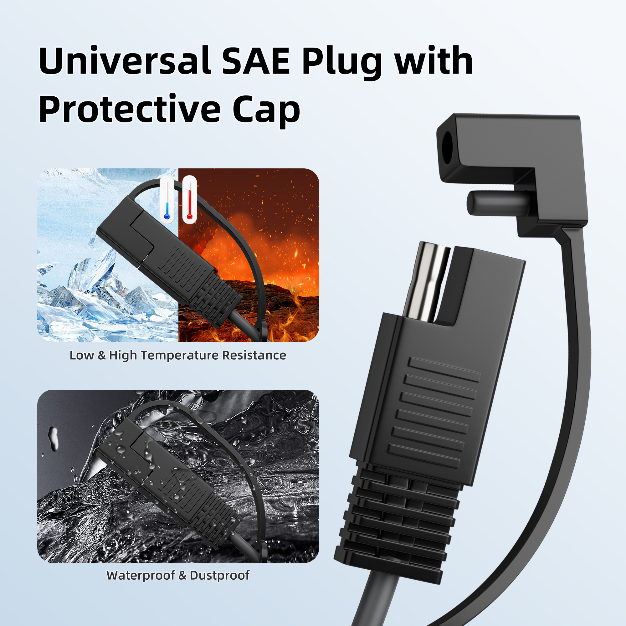 Starlink Mini SAE To DC Plug Adapter Power Cable - 18AWG - 3.28FT/1M