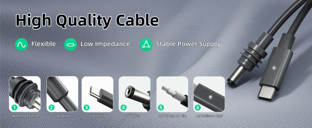 Starlink Mini USB C Cable With Power Indicator Light For 65W+ To 100W ...