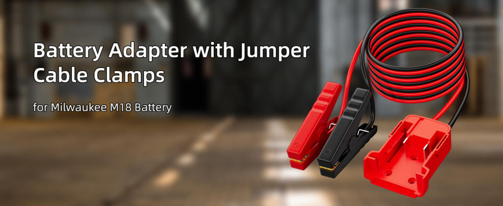 Milwaukee M18 Battery Adapter With Jumper Cables - 5.74FT - Portable ...