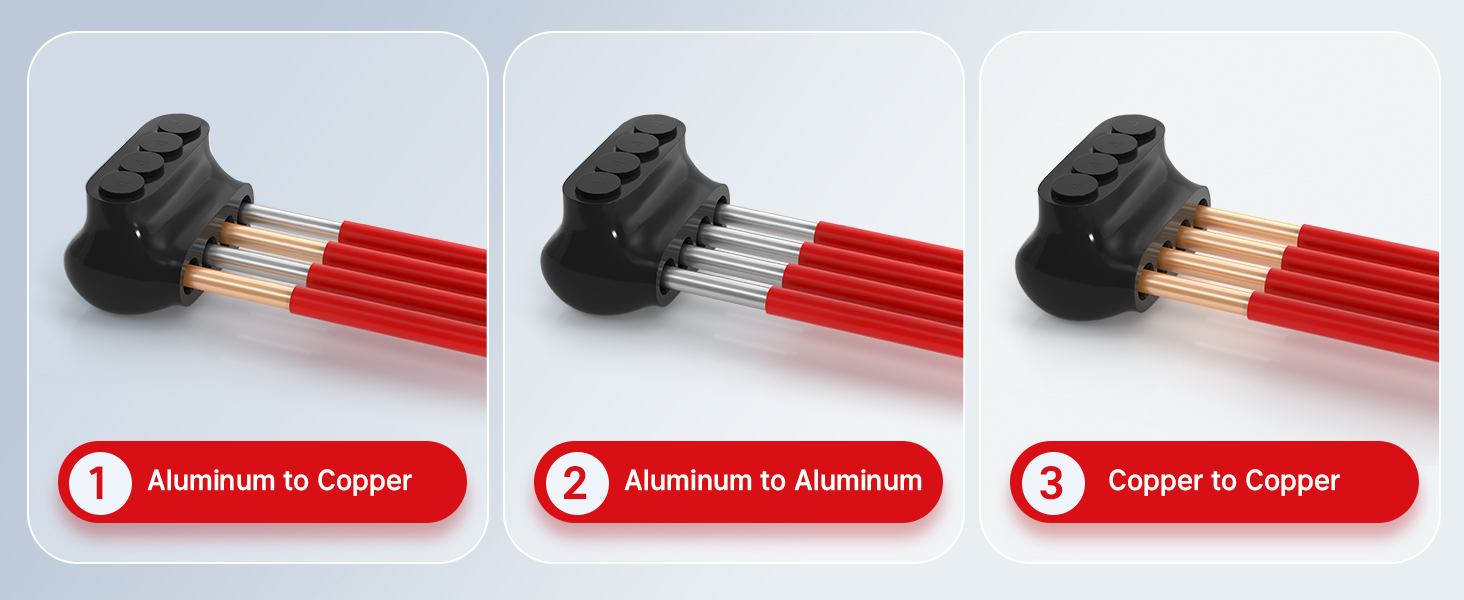 4 AWG - 14 AWG 4 Port Single-Sided Entry Pre-Insulated Multi Tap ...