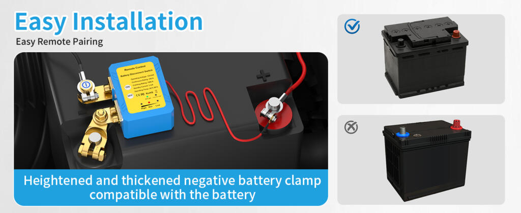 240A 12V/24V Recessed Post Remote Battery Disconnect Switch With 1000A CCA