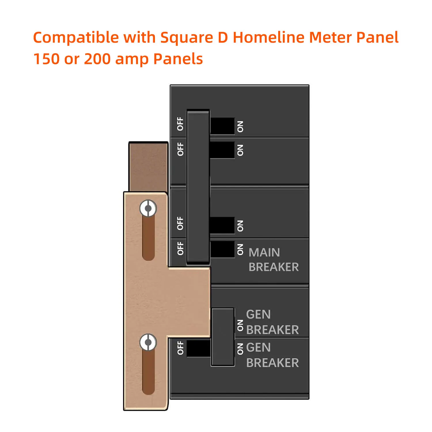 Interlock Kit Square D Generator - Safe Backup Power For 150-200 Amp ...