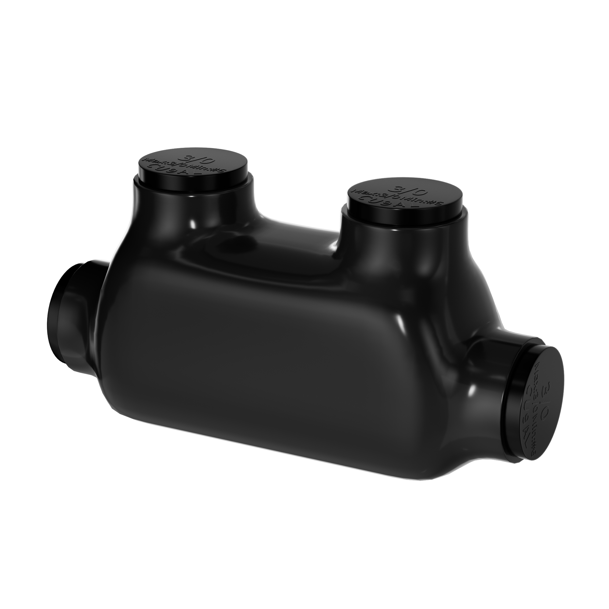 3/0 AWG - 6 AWG 2-Port Inline Splice Multi-Tap Pre-Insulated Connector