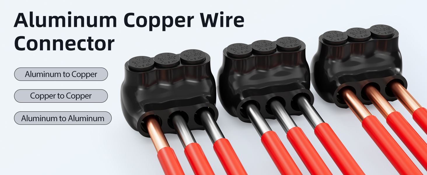 1/0 AWG - 14 AWG 3-Port Single-Sided Entry Insulated Multi-Tap Connector