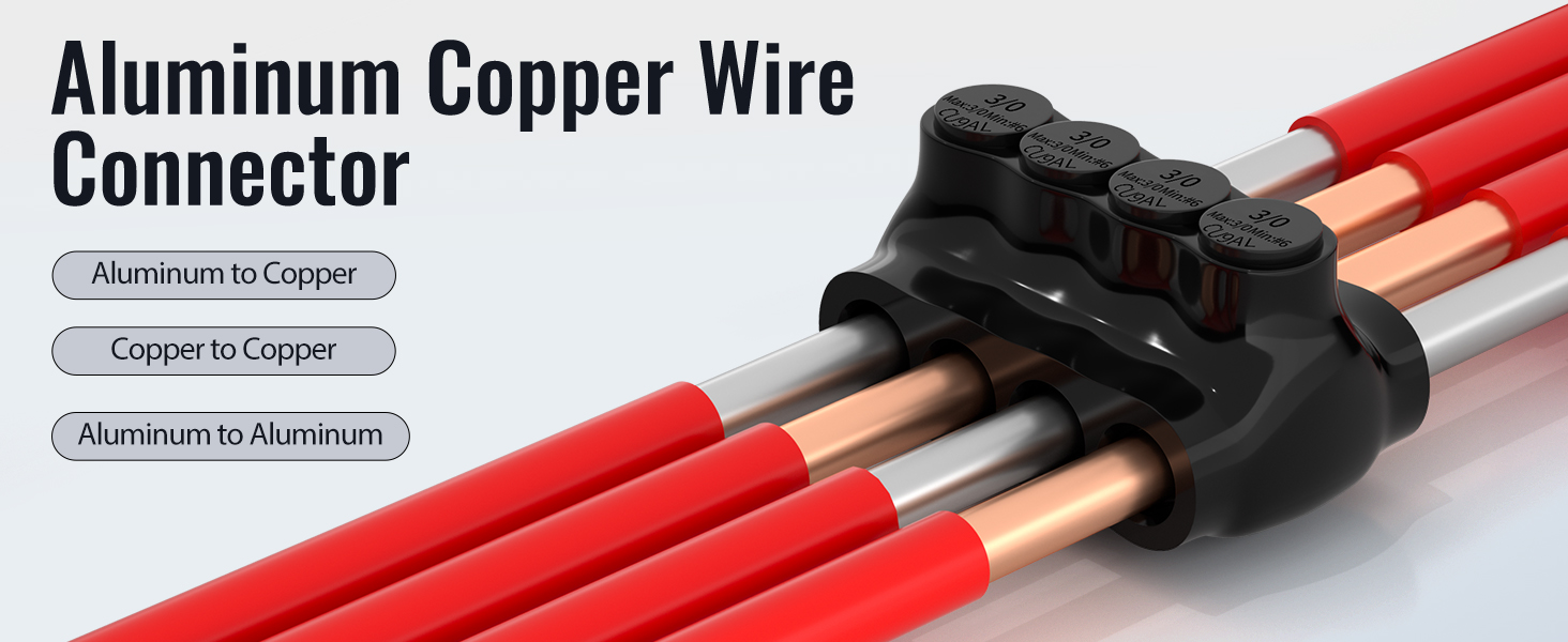 4 Port Insulated Multi Tap Connector - 3/0 AWG - 6 AWG - Dual-Sided Entry