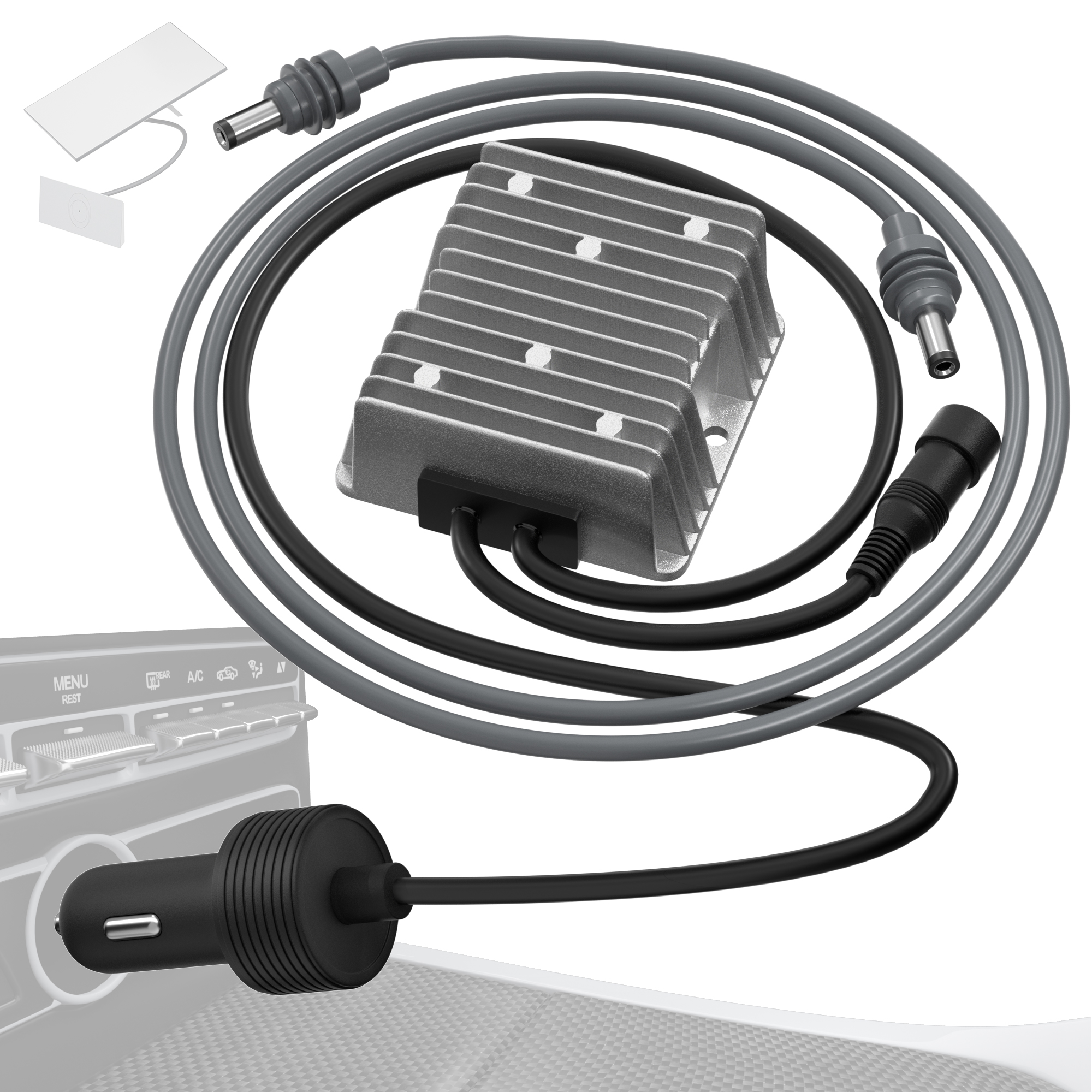 Starlink Gen 3 Car Charger With 12V/24V To 57V Step-Up Power 4.5A Plug