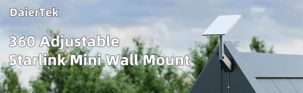 Starlink Mini Wall Mount Bracket Kit 360° Adjustable With Installation ...