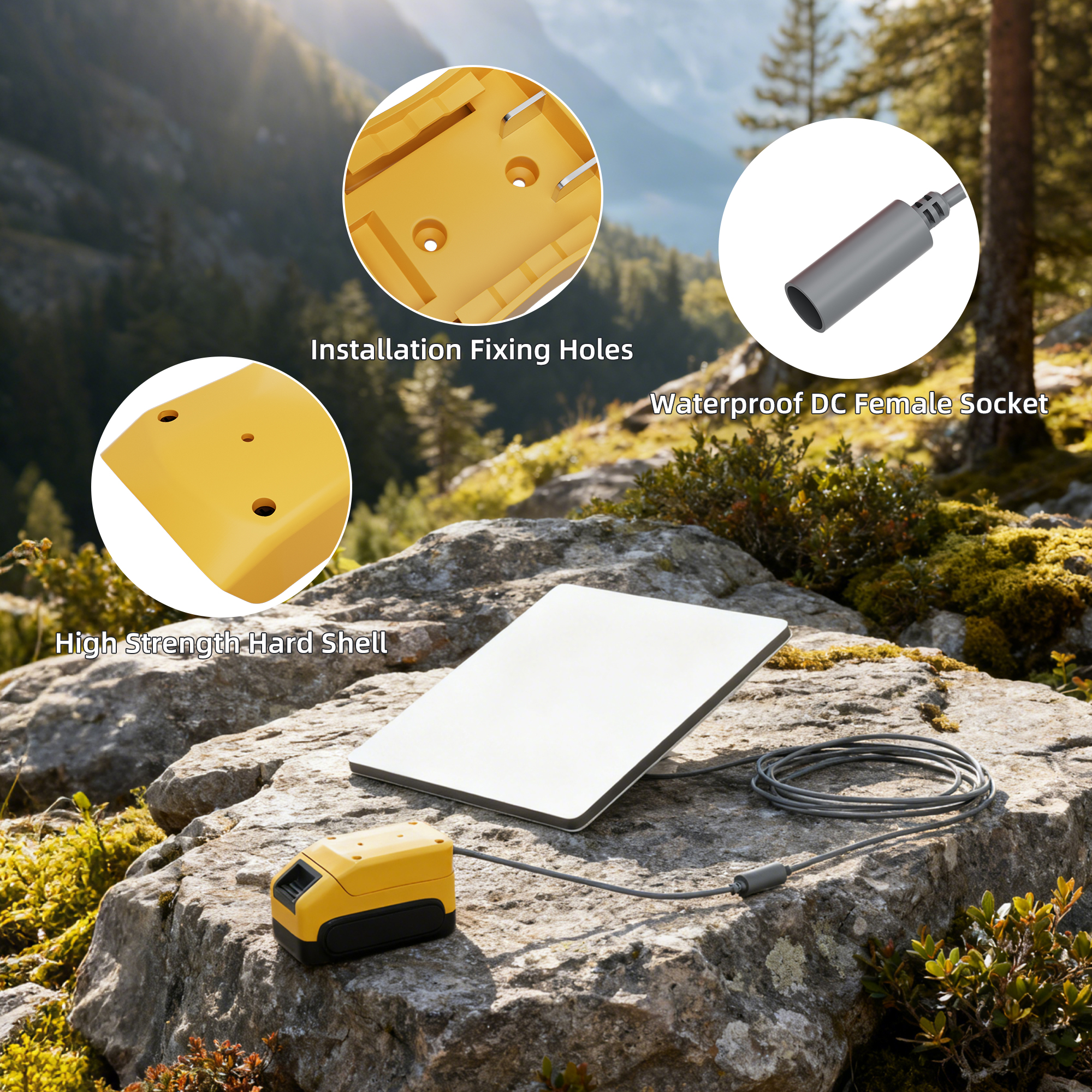 Starlink Mini DC Power Adapter With DC Female Socke For DeWalt 18V/20V ...