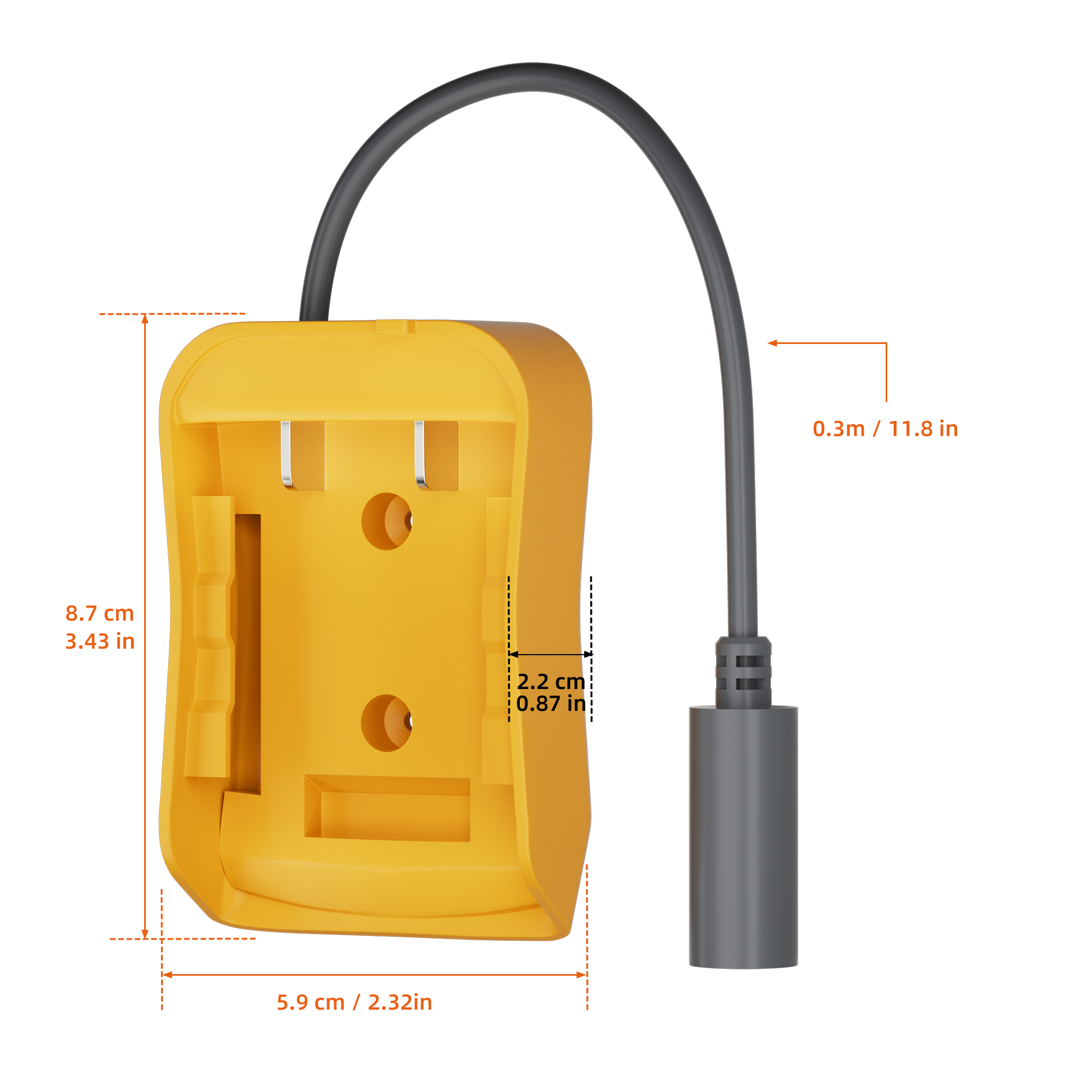 Starlink Mini DC Power Adapter With DC Female Socke For DeWalt 18V/20V ...