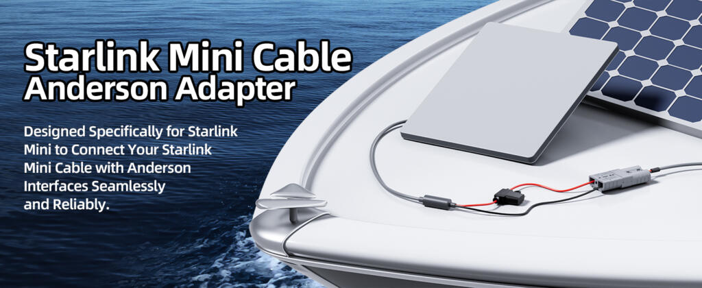 Starlink Mini DC Power Cable With Anderson SB50 Plug & 10A Fuse