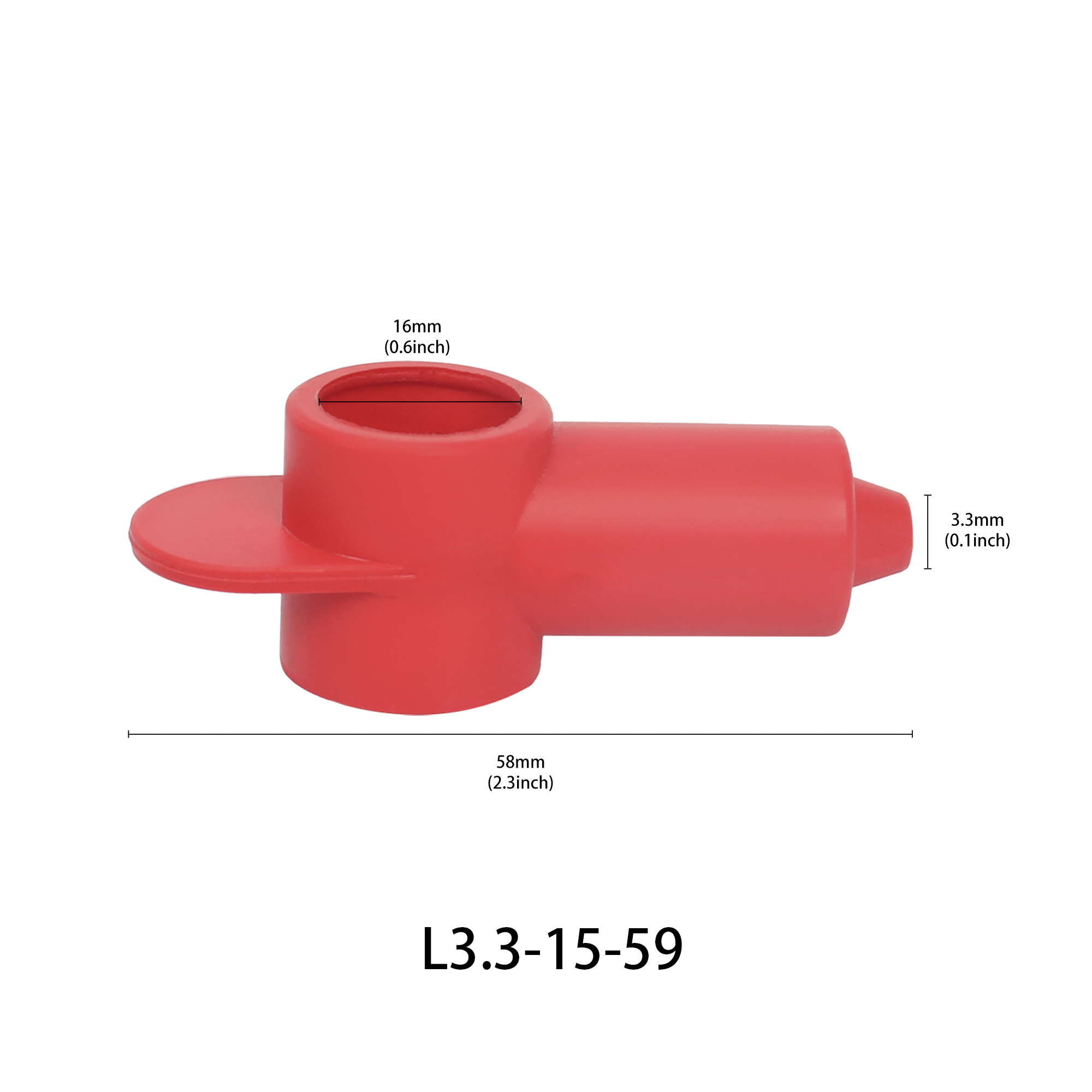 Silicone Terminal Covers 12-10 AWG | Fits M6 & M8 Studs